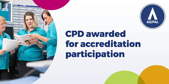 CPD points and hours awarded for AGPAL accreditation