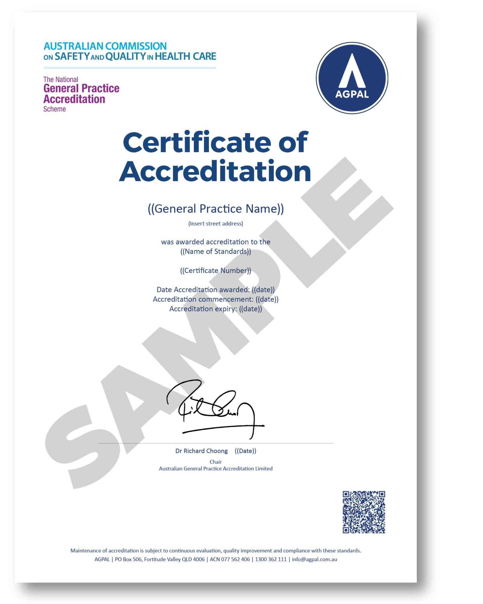 New standardised accreditation certificates for general practices: What ...