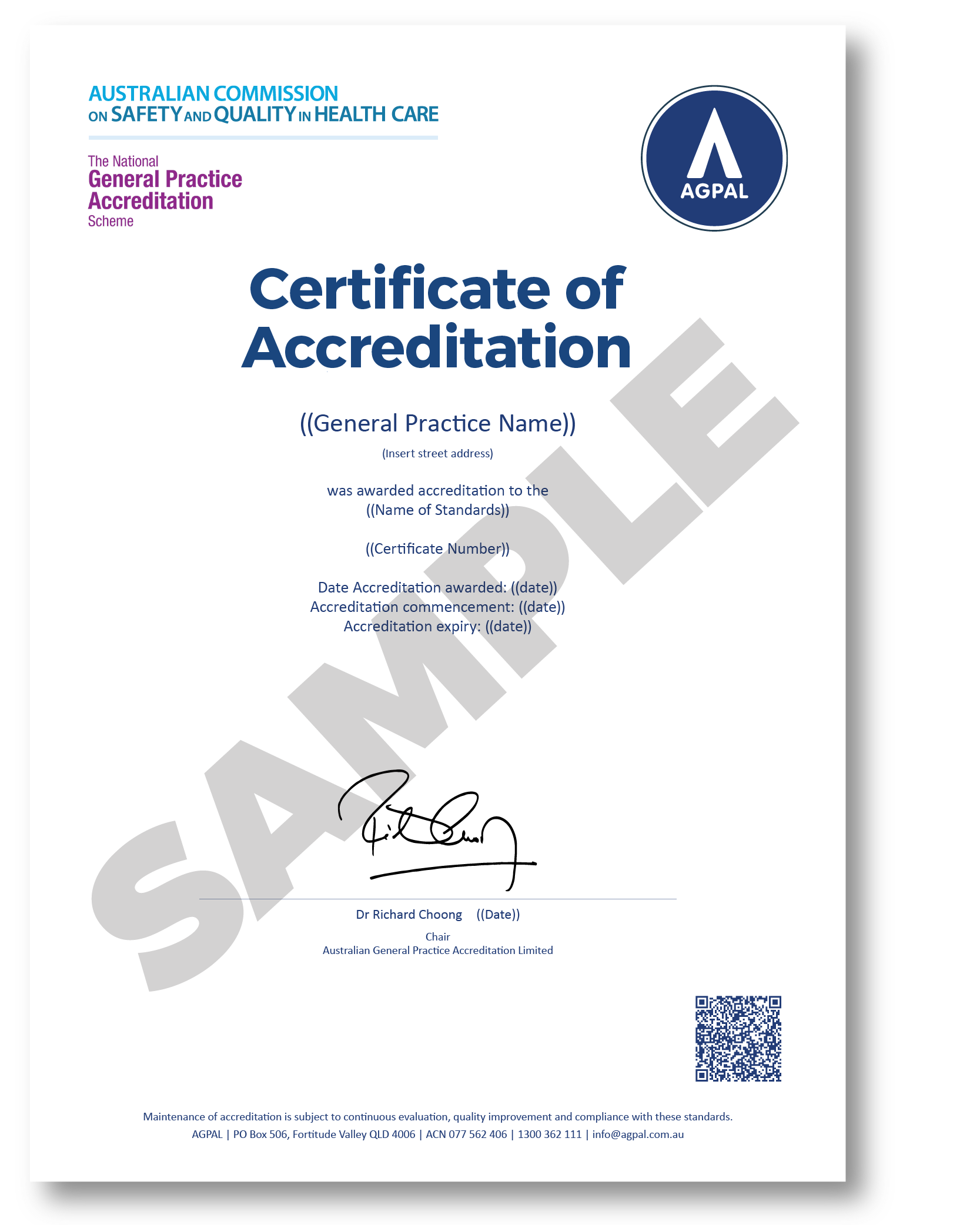 New standardised accreditation certificates for general practices: What ...